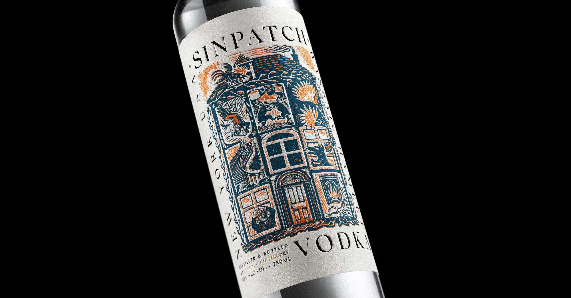 Sinpatch Small Batch Vodka packaging and branding by Stranger ...