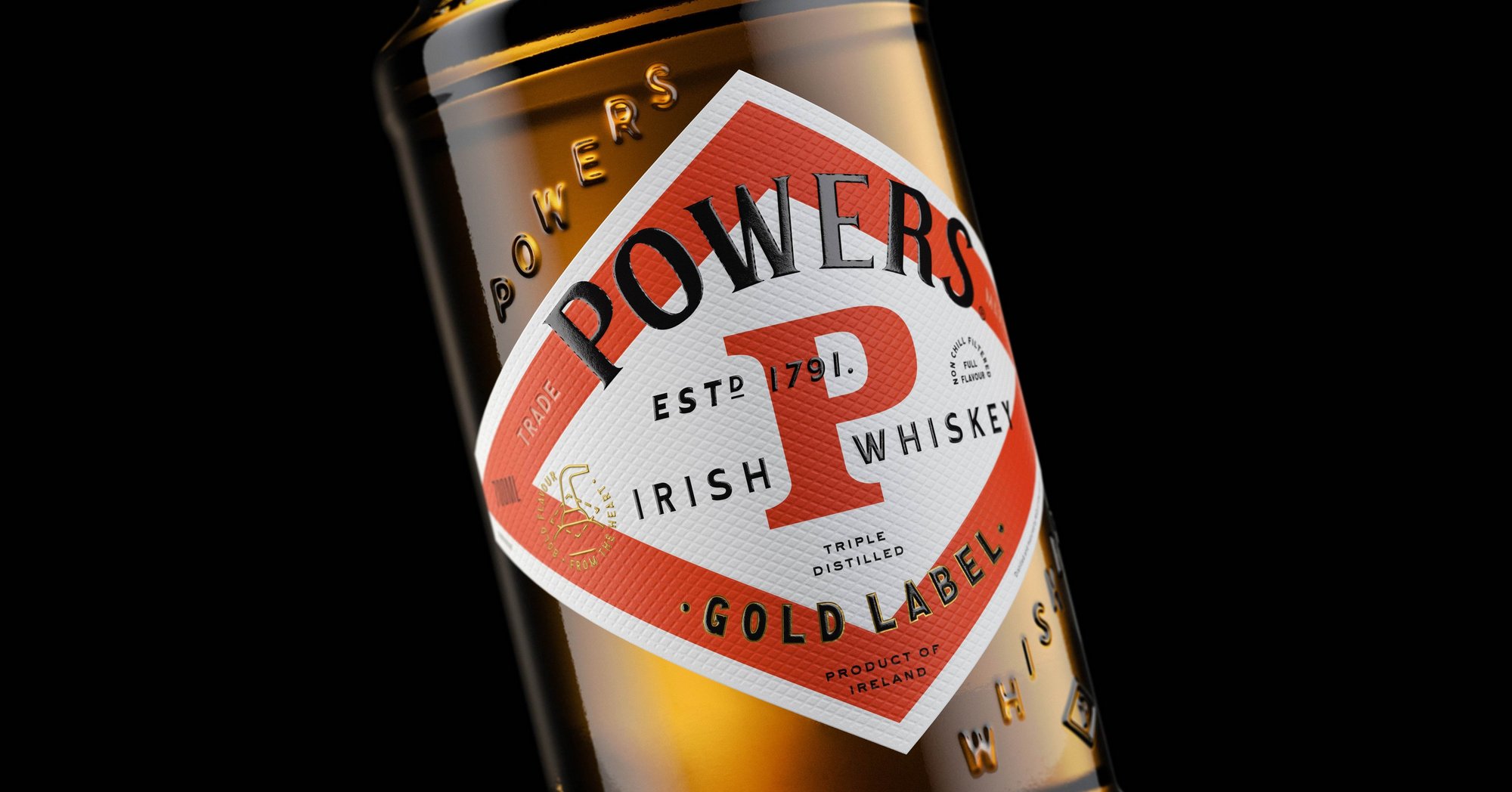 Powers Irish Whiskey packaging and branding by Stranger & Stranger ...